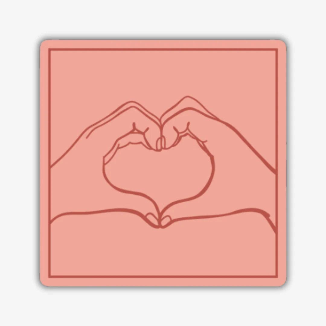 Heart Hands Sticker — Vintage Soul